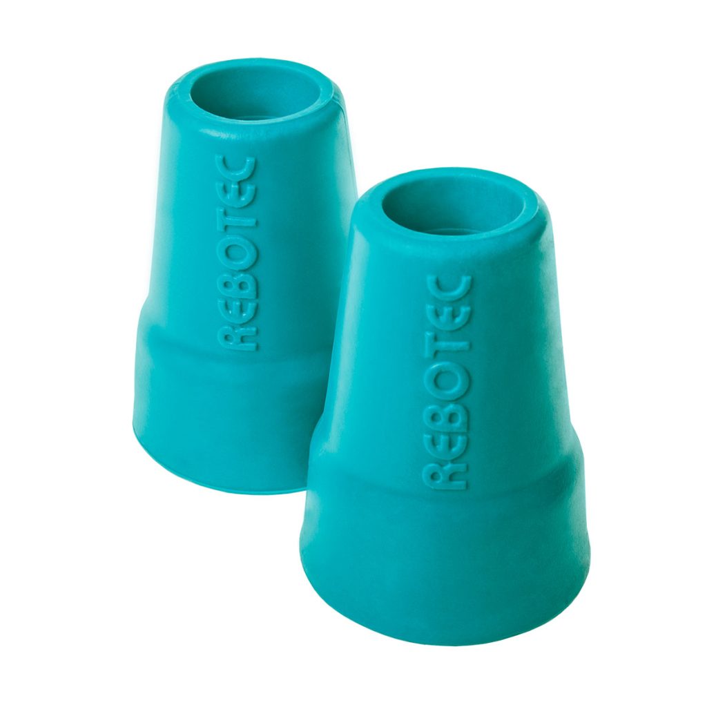 Rebotec 19mm, Ferrules Crutch Tips – Aqua - Better Support Australia